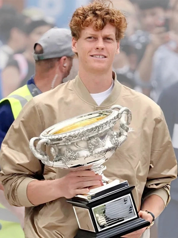 Buy Jannik Sinner Australian Open Tennis Tournament Jacket Beige – The ...