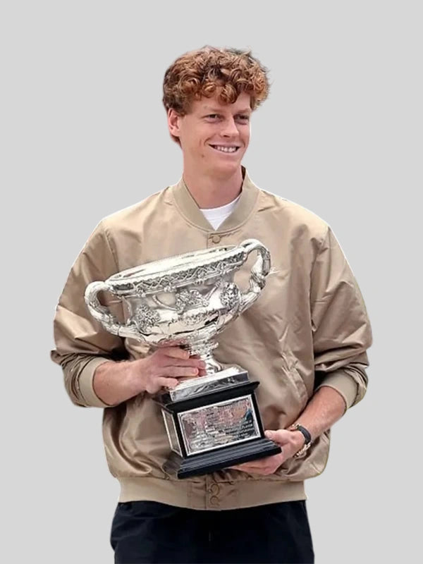 Buy Jannik Sinner Australian Open Tennis Tournament Jacket Beige – The ...