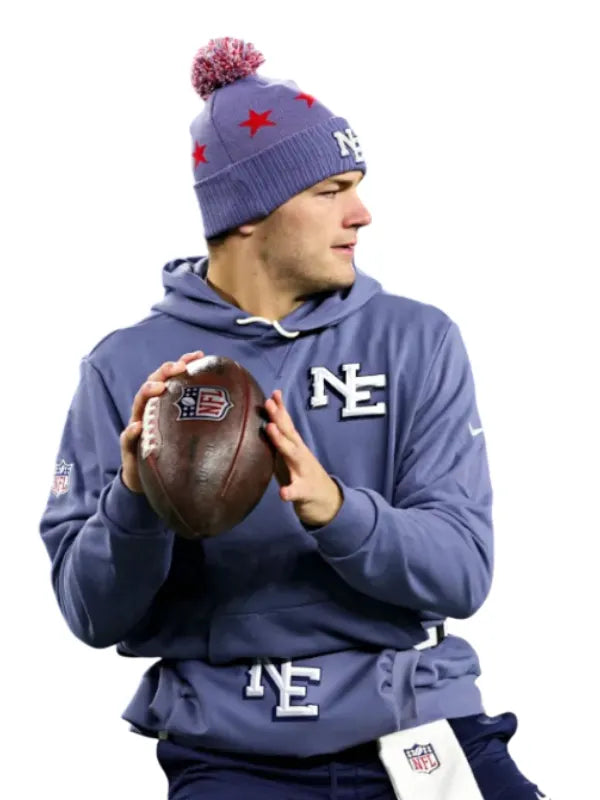 Buy Drake Maye Patriots Rivalries Sideline Hoodie - The Wonder Jackets