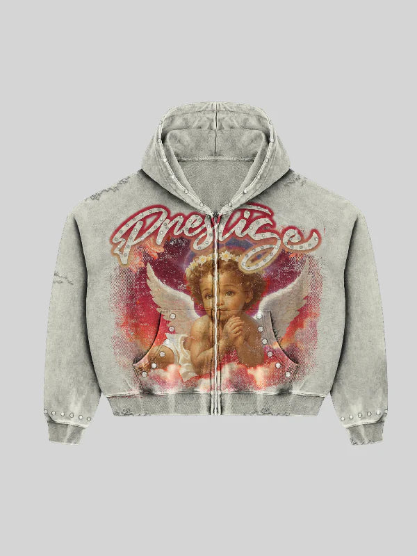 Buy Prestige Angel Hoodie | Prestige Angel Zip-Up Hoodie – The Wonder ...