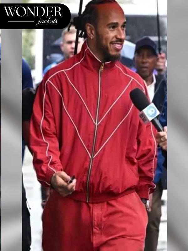 Lewis Hamilton Red Track Jacket - The Wonder Jackets