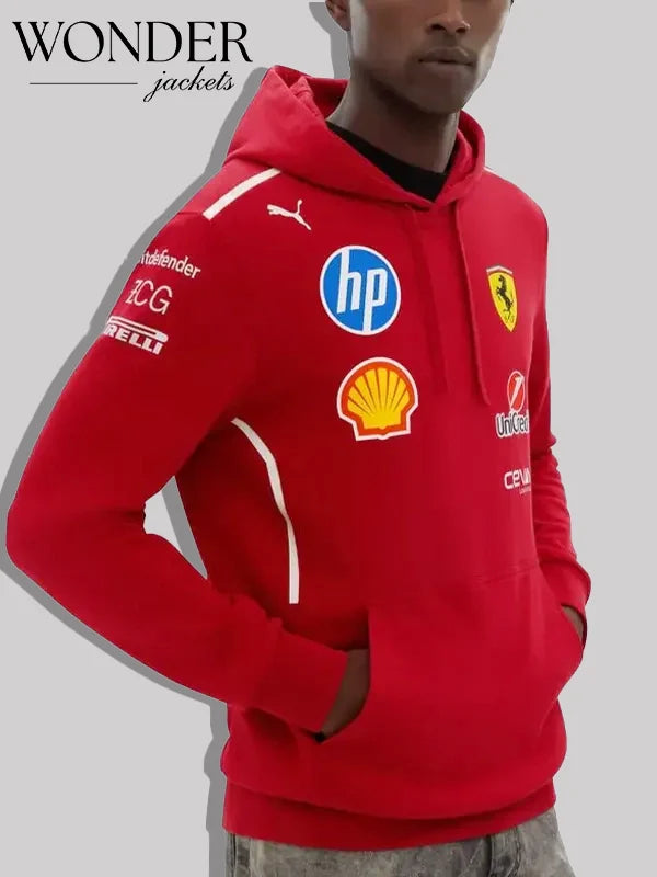 Scuderia Ferrari HP 2025 Team Hoodie – The Wonder Jackets