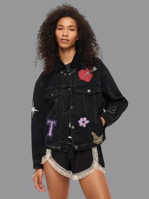 Buy Taylor Swift Speak Now Denim Jacket Black - The Wonder Jackets
