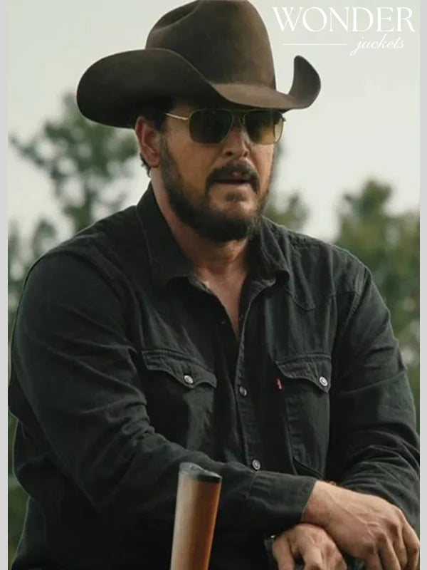 Yellowstone Rip Wheeler Black Shirt – The Wonder Jackets